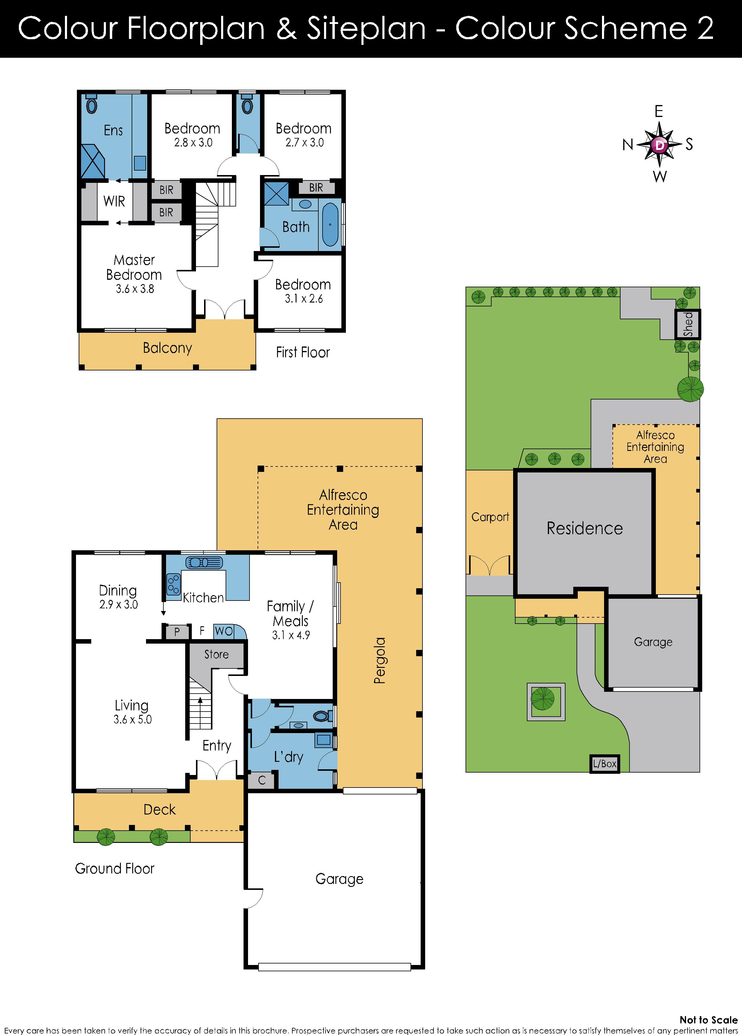 Colour Floorplan & Siteplan 2 - Dinography